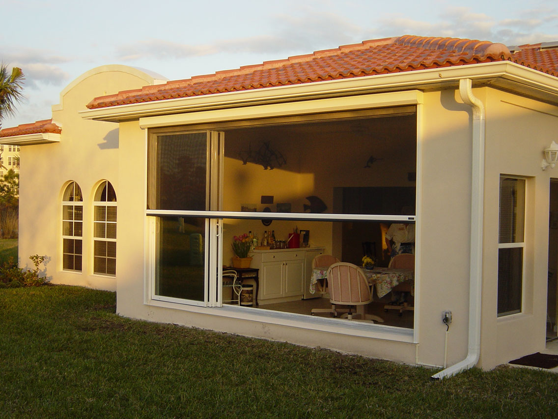 Picture Gallery of Actual Screen Applications at GulfCoastShutters.com